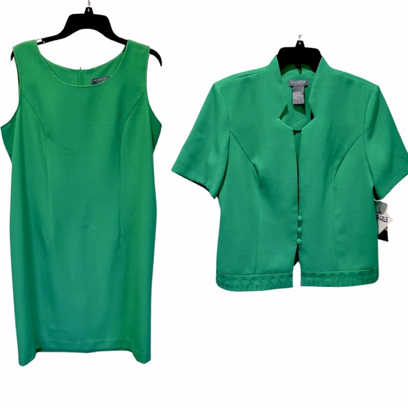 Koret | Dresses | Nwt Green Suit Dress By Koret | Poshmark
